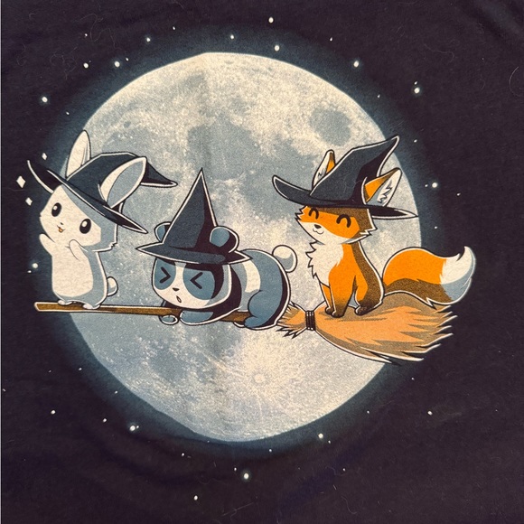 Disney | Tops | Teeturtle Bunny Fox Panda Witch Tee Xl | Poshmark